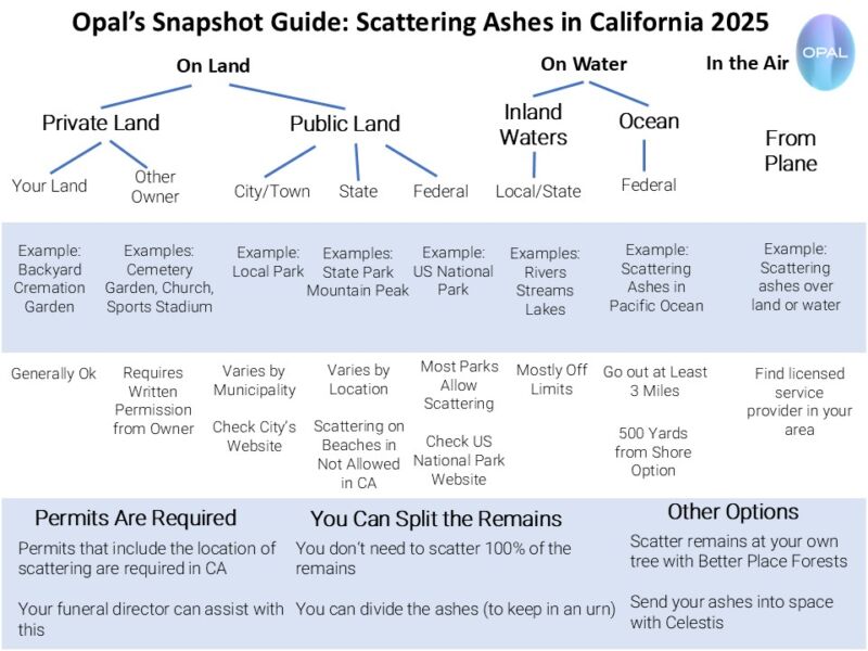 Scattering Ashes in California: 2026 Guide | Opal